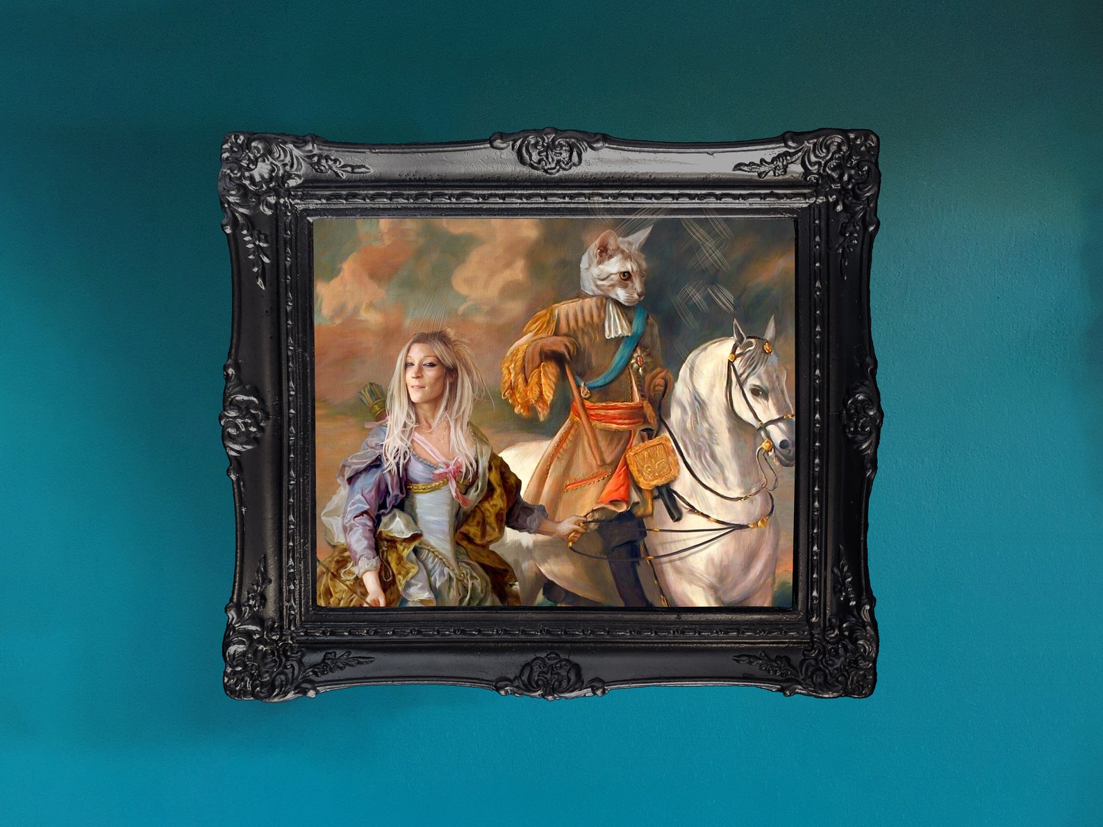 CUSTOM Framed Royal Family Portrait / Personalized Family - Etsy UK