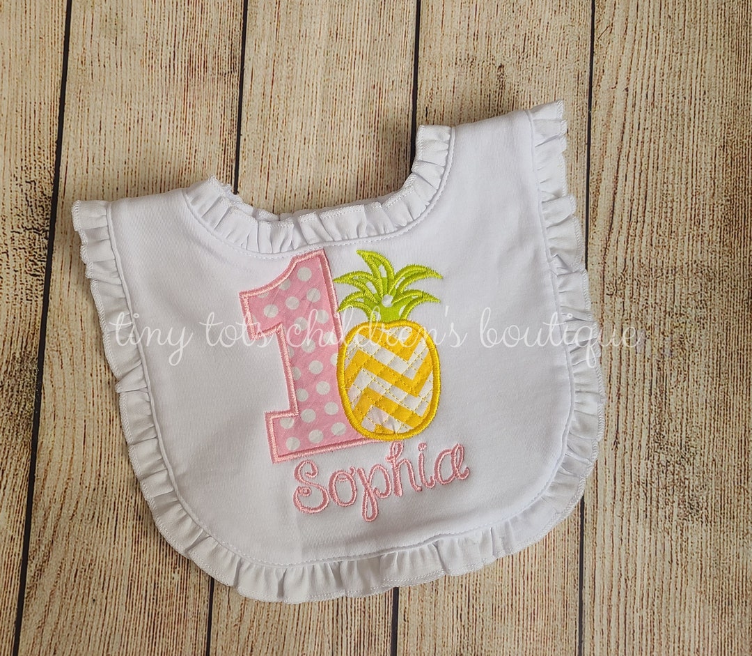 Personalized Birthday Bib, Birthday Bib, Embroidered Bib, Girls ...