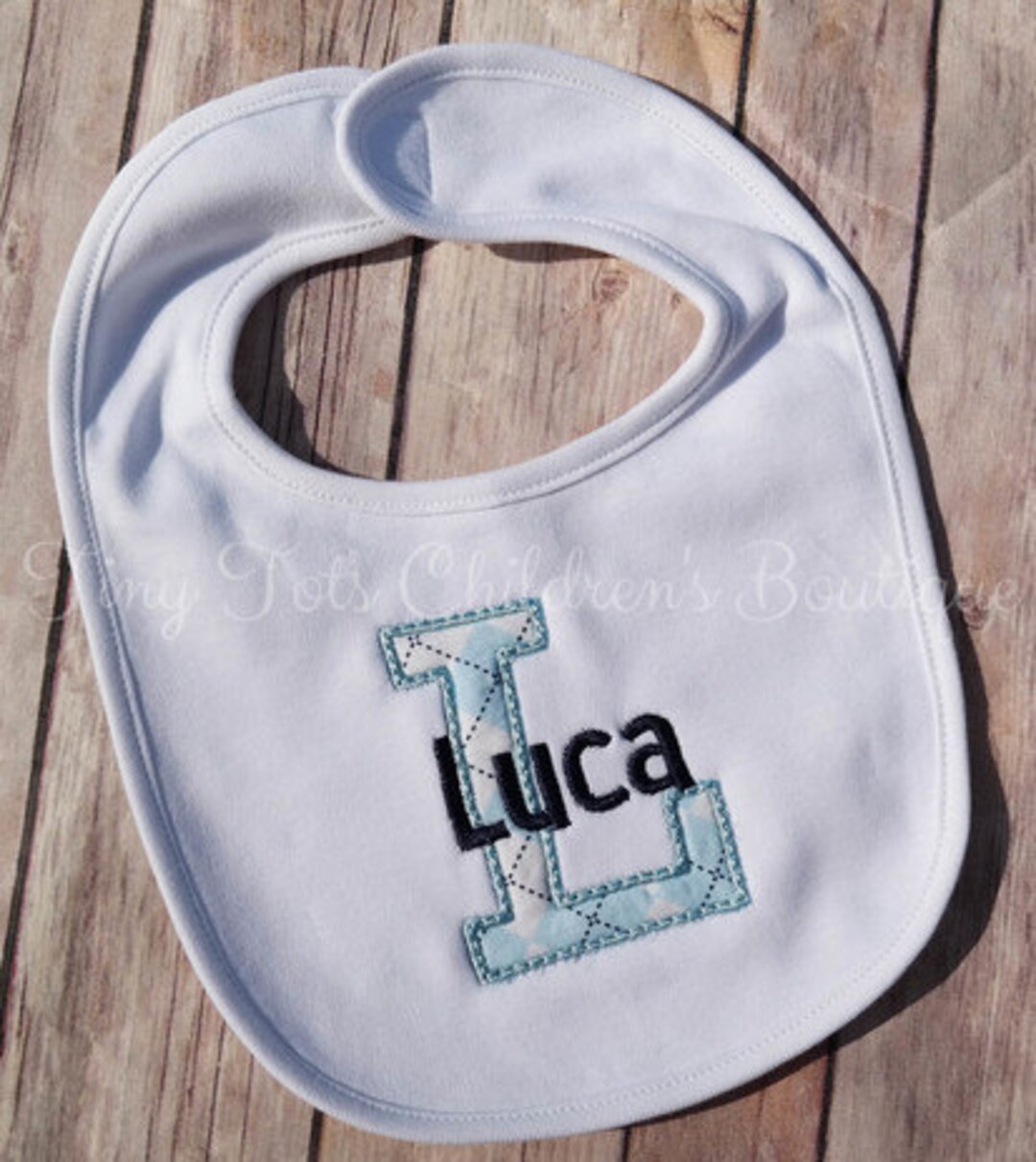 Personalized Bib Monogram Bib Boy Bib Embroidered Applique Bib Bib Boy ...
