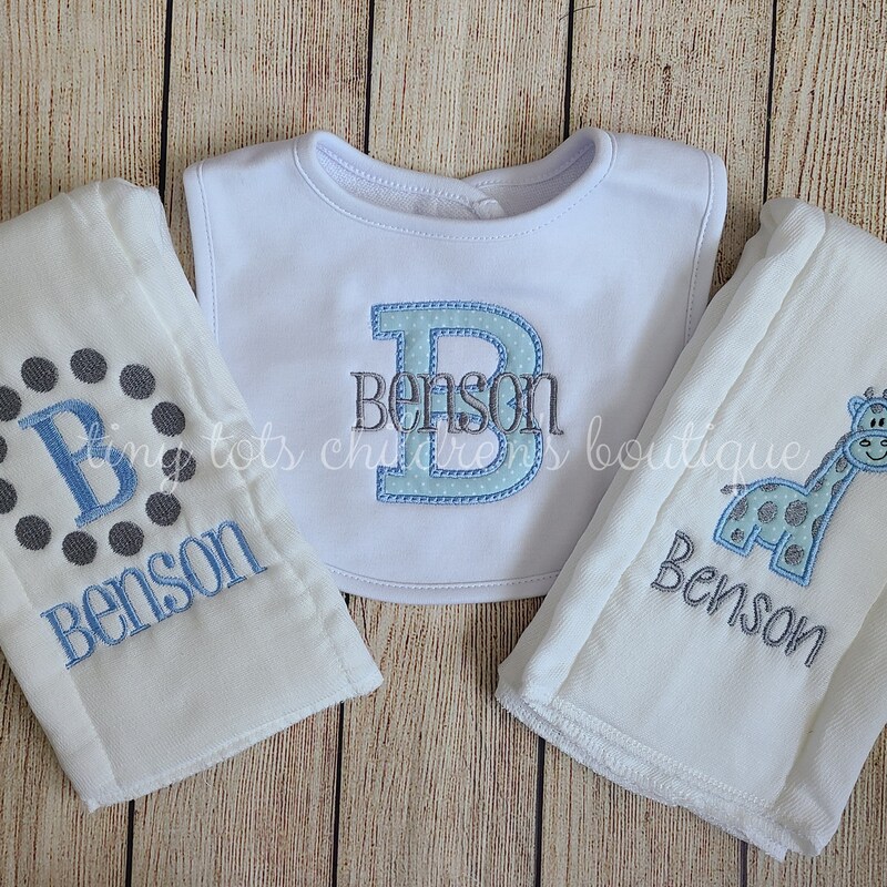 Bib Embroidery - Etsy