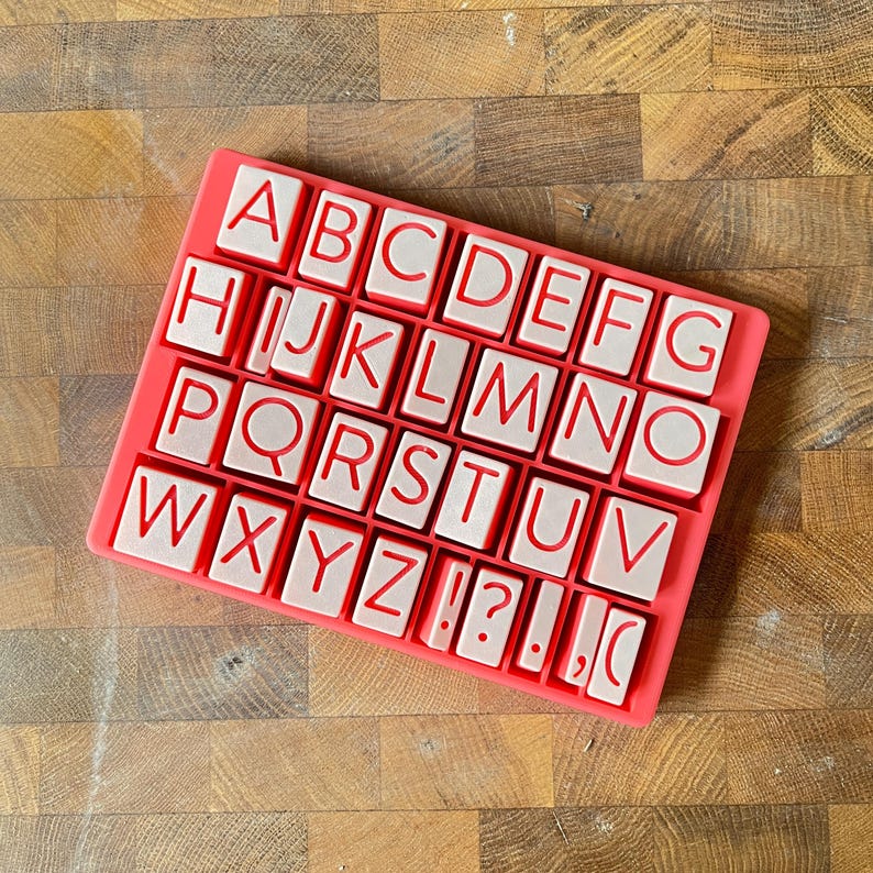 Capital Letter Big Stamps. Sans Serif. Each Letter 18mm in Height ...