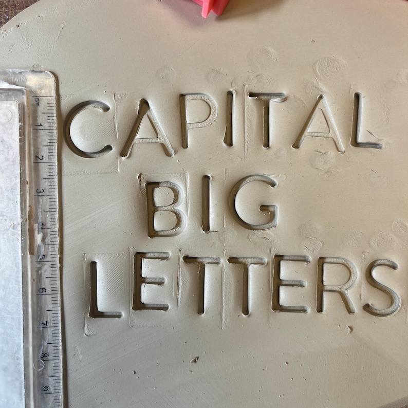Capital Letter Big Stamps. Sans Serif. Each Letter 18mm in Height ...