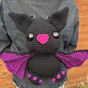 Chewy the Bat Backpack Crochet Pattern PDF Pattern - Etsy