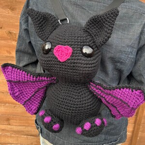 Chewy the Bat Backpack Crochet Pattern PDF Pattern - Etsy