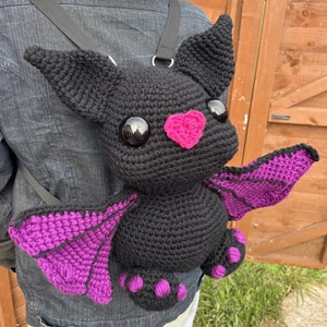 Chewy the Bat Backpack Crochet Pattern PDF Pattern - Etsy
