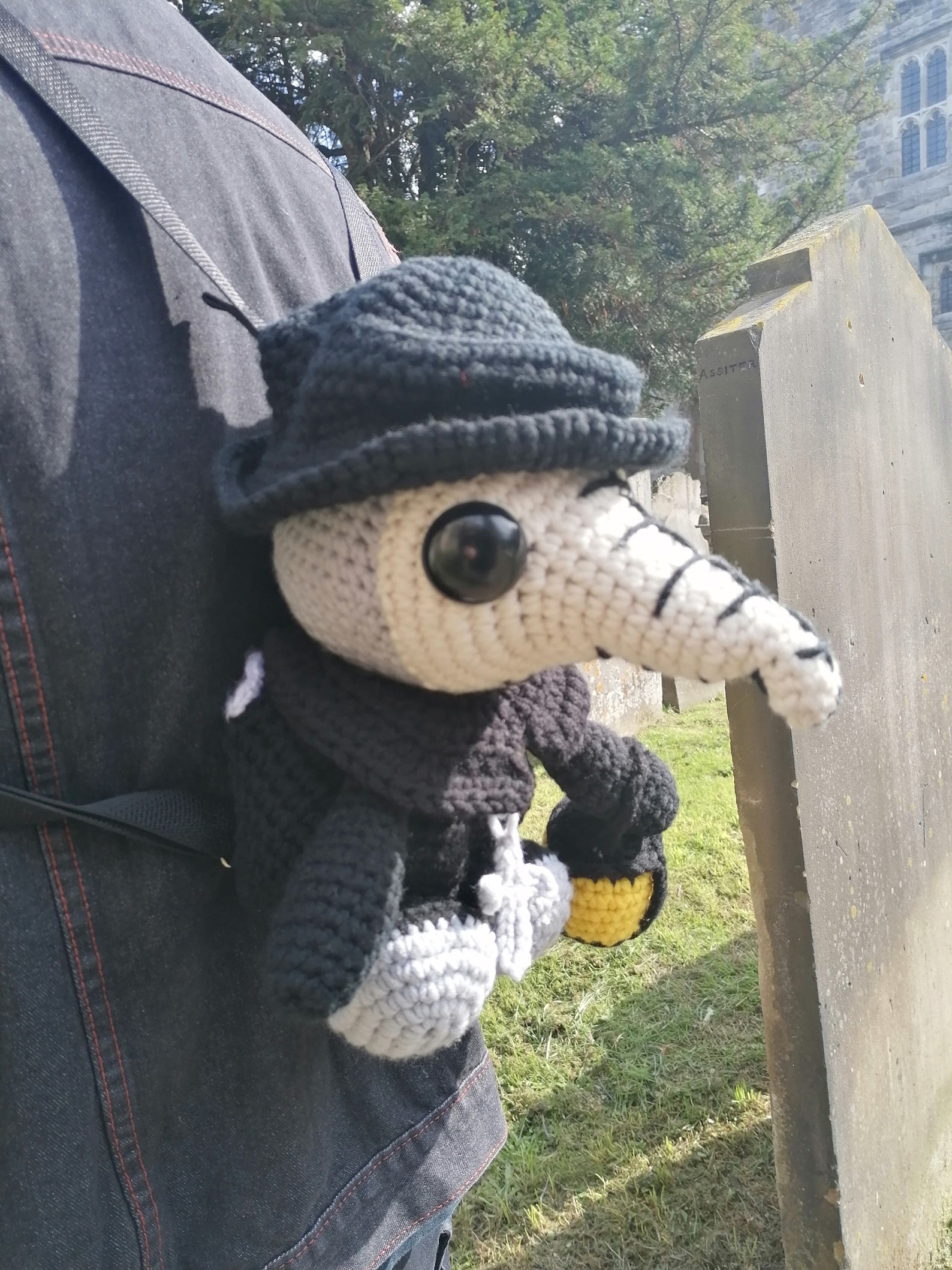 ADD ON Plague Doctor Backpack Add on Crochet PDF File - Etsy