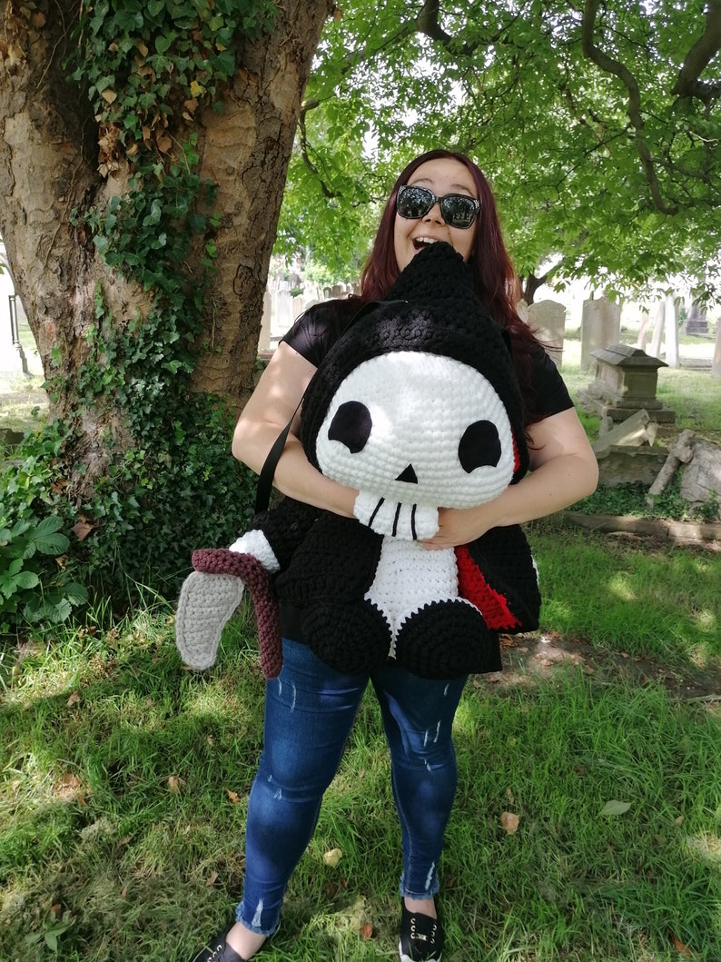 PDF Pattern Grim Reaper BACKPACK Crochet PDF Pattern - Etsy UK