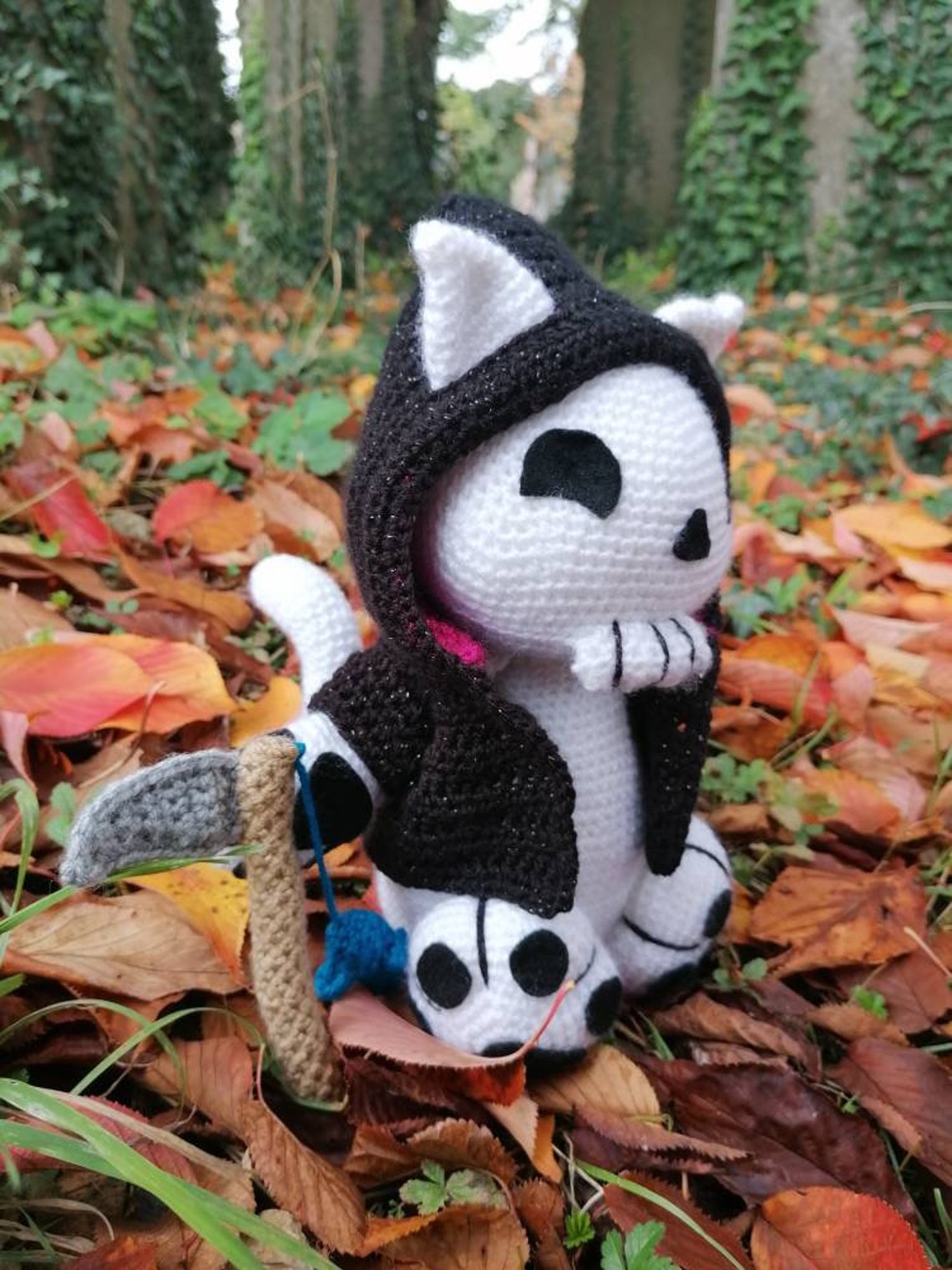 Grim Reaper Kitty PDF Crochet PATTERN - Etsy