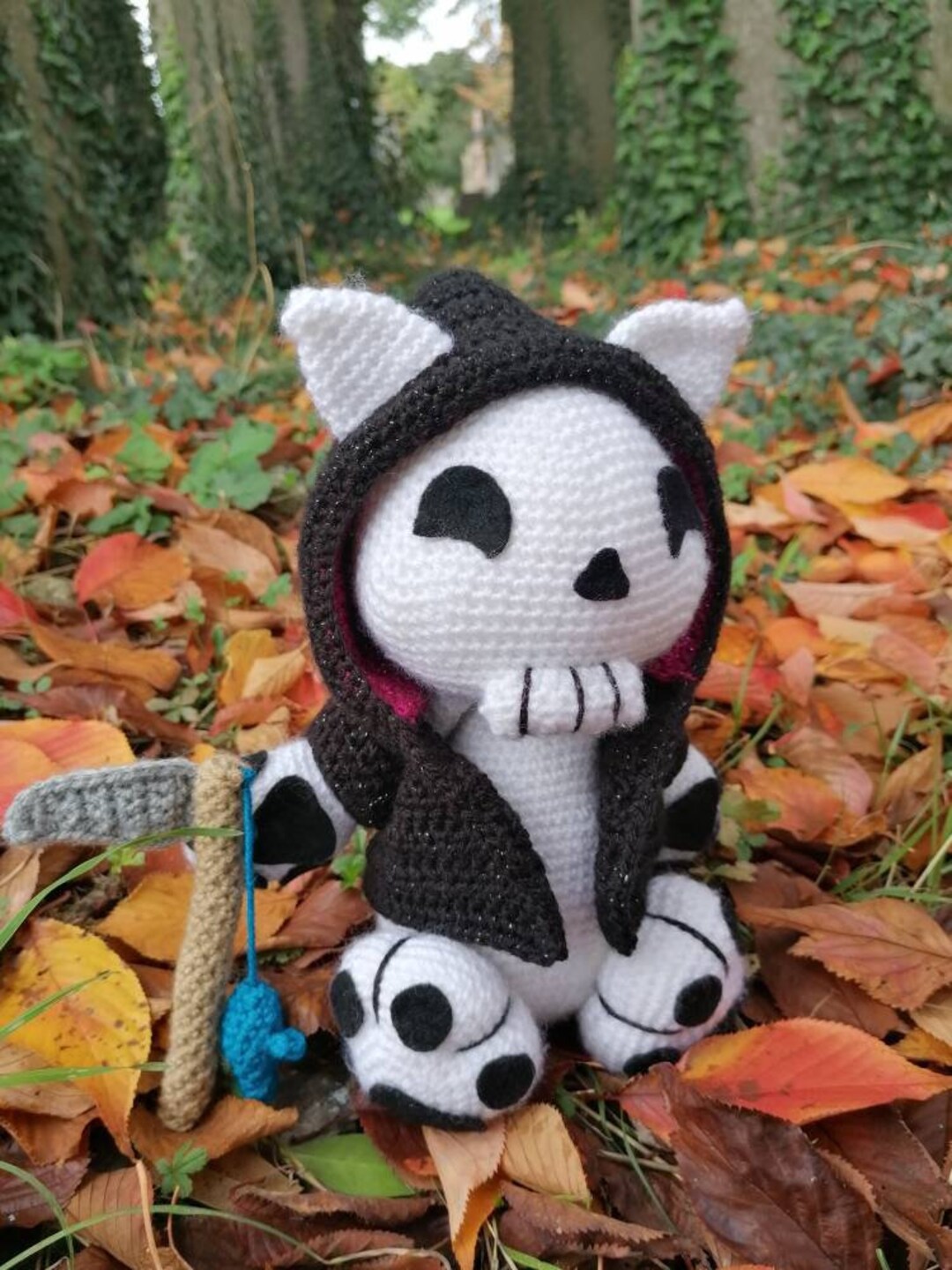 Grim Reaper Kitty PDF Crochet PATTERN - Etsy