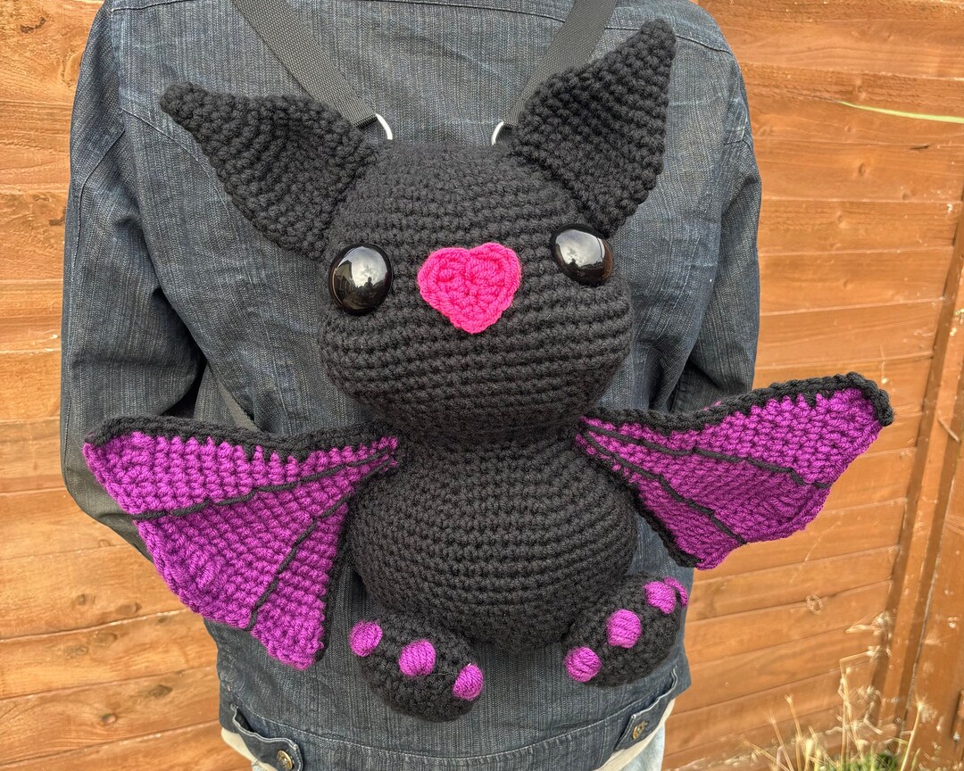 Chewy the Bat Backpack Crochet Pattern PDF Pattern - Etsy