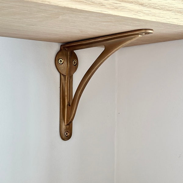 Brass Shelf Brackets - Etsy