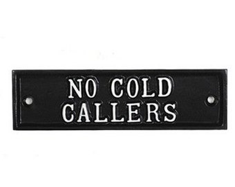 No cold callers sign | Etsy