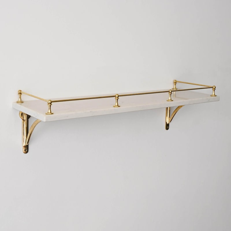 Brass Gallery Shelf Rail - Etsy