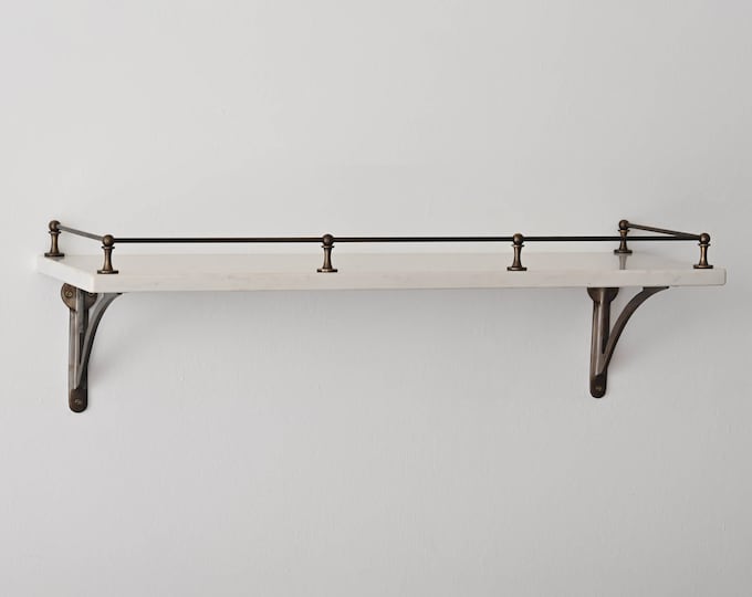 Victorian Polished Brass Gallery Rail Kitchen Fiddle Rail Solid Brass ...