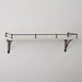 Victorian Brushed Satin Brass Gallery Rail Kitchen Fiddle Rail Solid ...