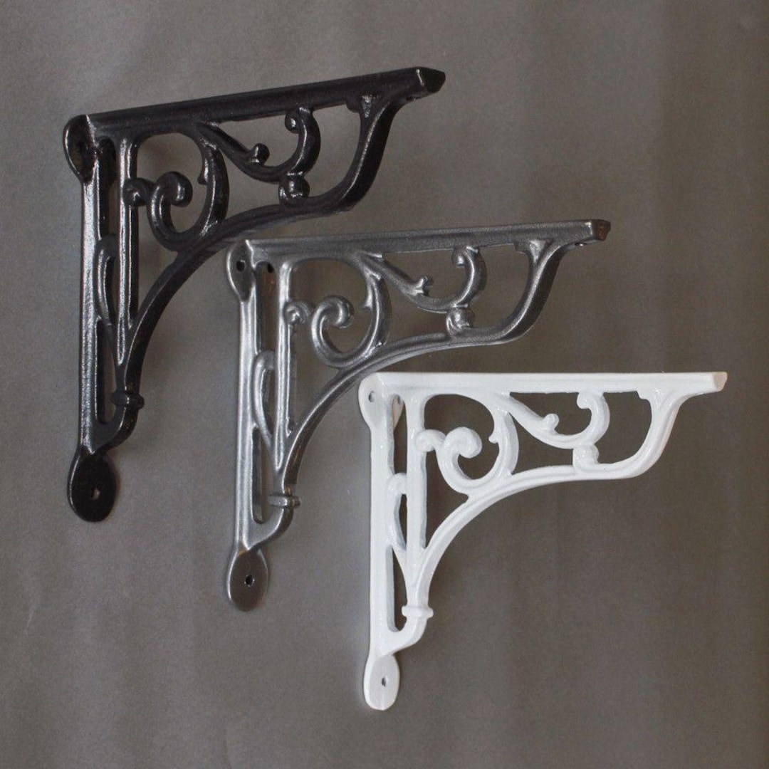 Victorian Scroll Cast Iron Shelf Bracket - Heavy Duty, 8 Inch - Etsy