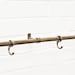 Aged Brass Hook Rail - Kitchen Utensil Pot Pan Hanging Rail Wardrobe ...
