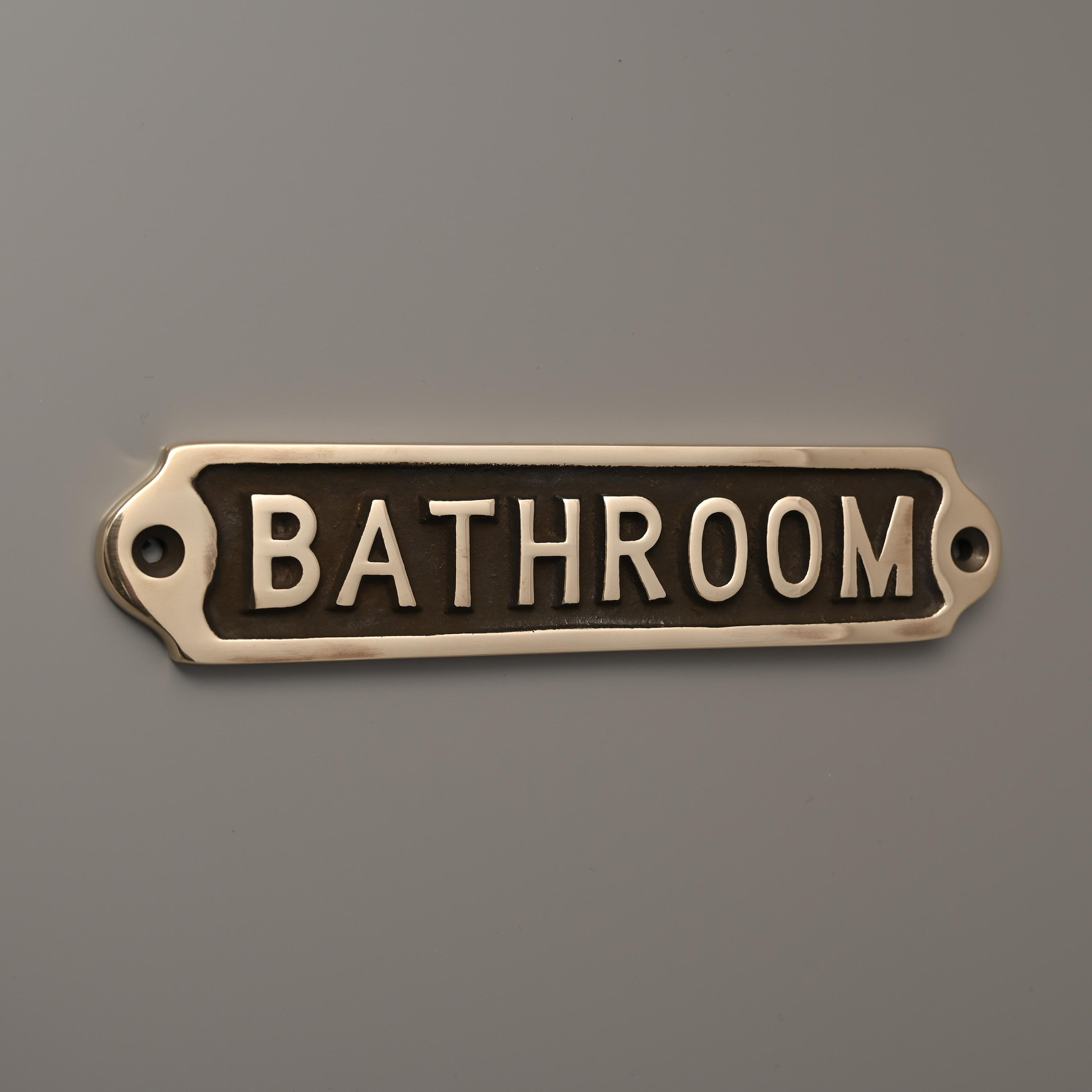Solid Brass Door Signs Bathroom Pantry Laundry Toilet - Etsy UK