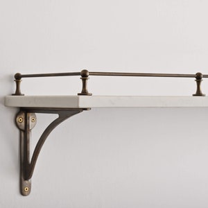 Aged Brass Gallery Rail Kitchen Fiddle Rail Solid Brass UK - Etsy