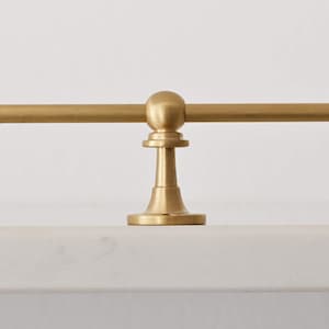 Victorian Brushed Satin Brass Gallery Rail | Kitchen Fiddle Tipping ...