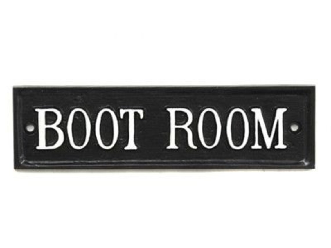 Boot Room Door Signs Shabby Chic Country Style Cast Iron - Etsy