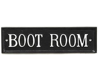 Boot Room Door Signs Shabby Chic Country Style Cast Iron | Etsy UK