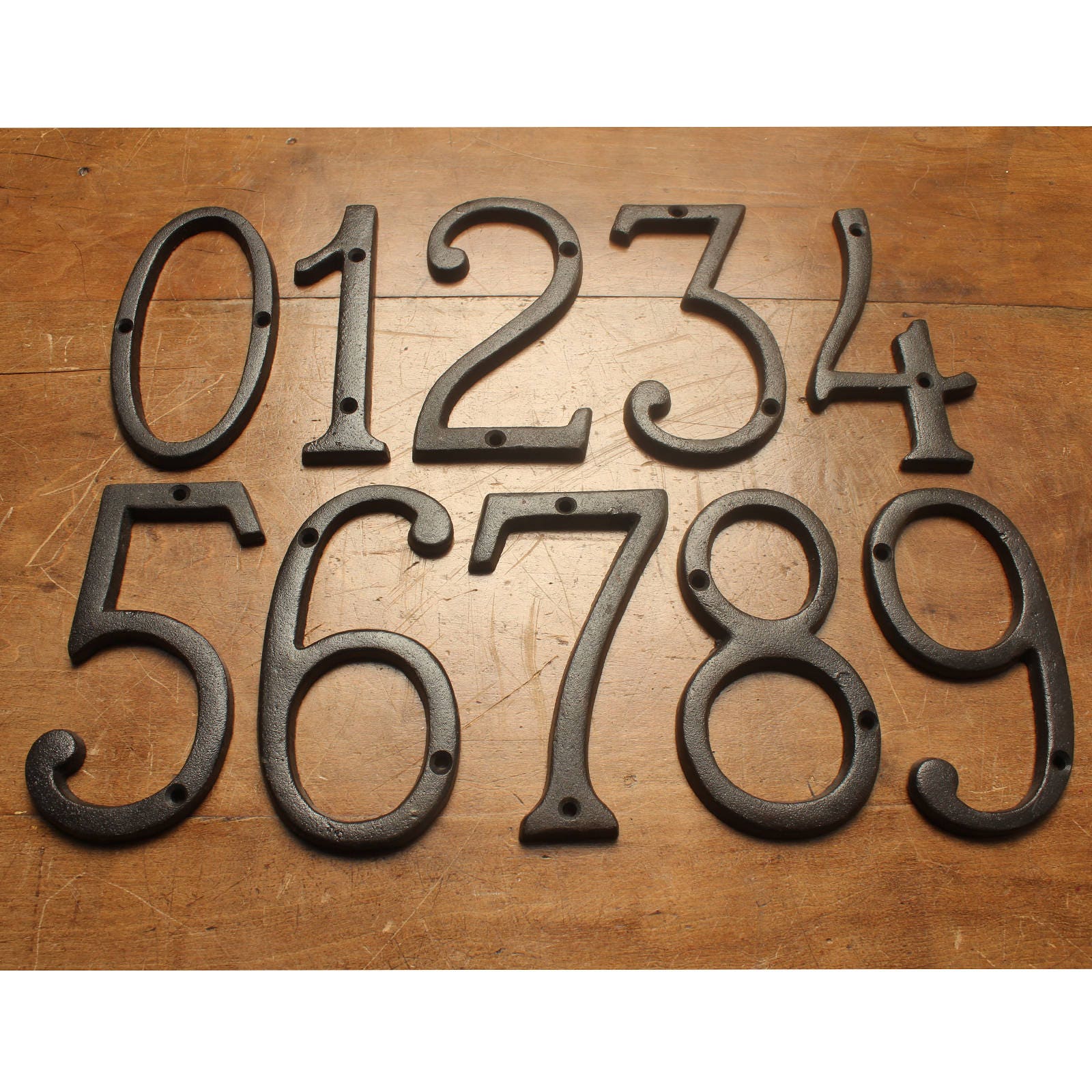 Cast Iron House Numbers 6 Inch Metal Home Address Numbers | Etsy