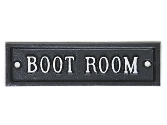 Boot Room Door Signs Shabby Chic Country Style Cast Iron | Etsy