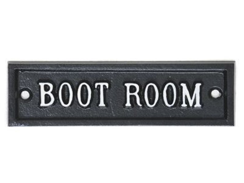 Boot Room Door Signs Shabby Chic Country Style Cast Iron - Etsy