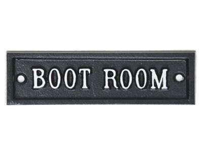 Boot Room Door Signs Shabby Chic Country Style Cast Iron - Etsy