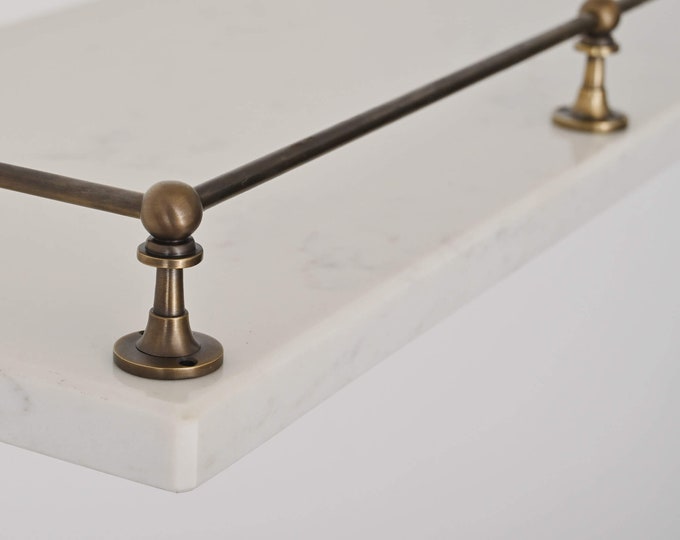 Victorian Polished Brass Gallery Rail Kitchen Fiddle Rail Solid Brass ...