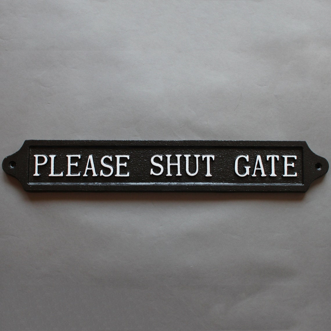 Please Shut Gate Sign Metal Cast Large Old Antique Style - Etsy UK