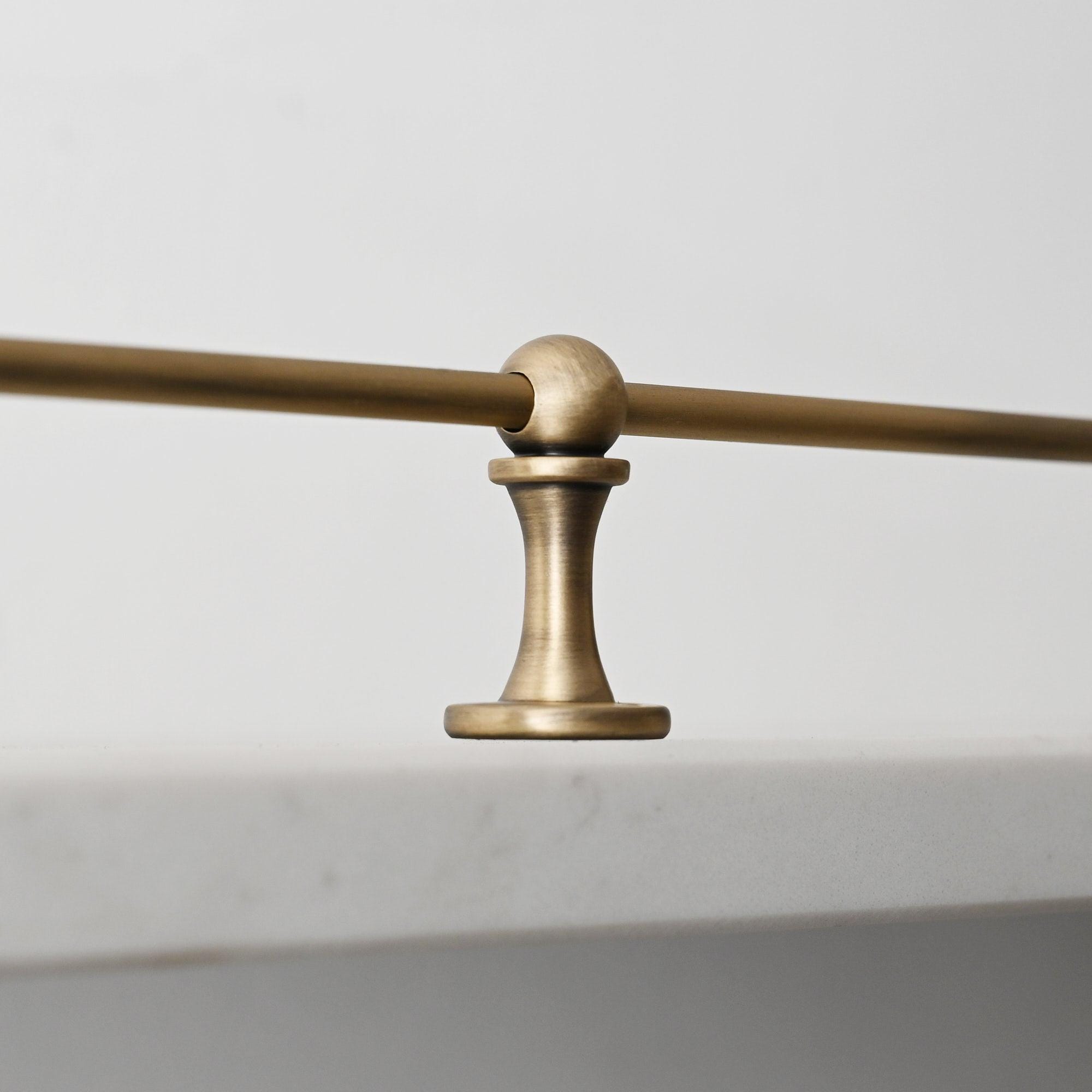 Antique Brass Gallery Rail | Kitchen Fiddle Tipping Shelf Rail Solid ...