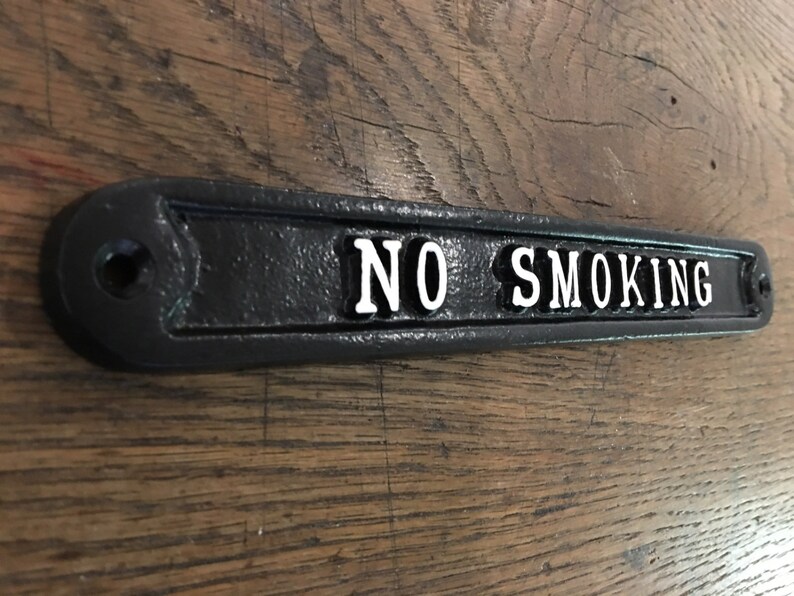 Vintage No Smoking Sign Old Antique Style | Etsy