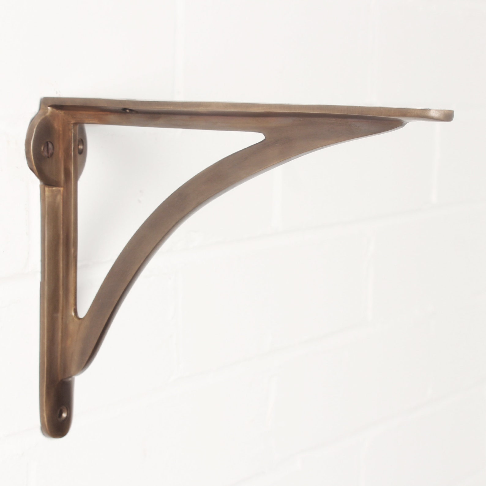 Aged Brass Shelf Brackets Heavy Solid Cast Brass Toilet - Etsy