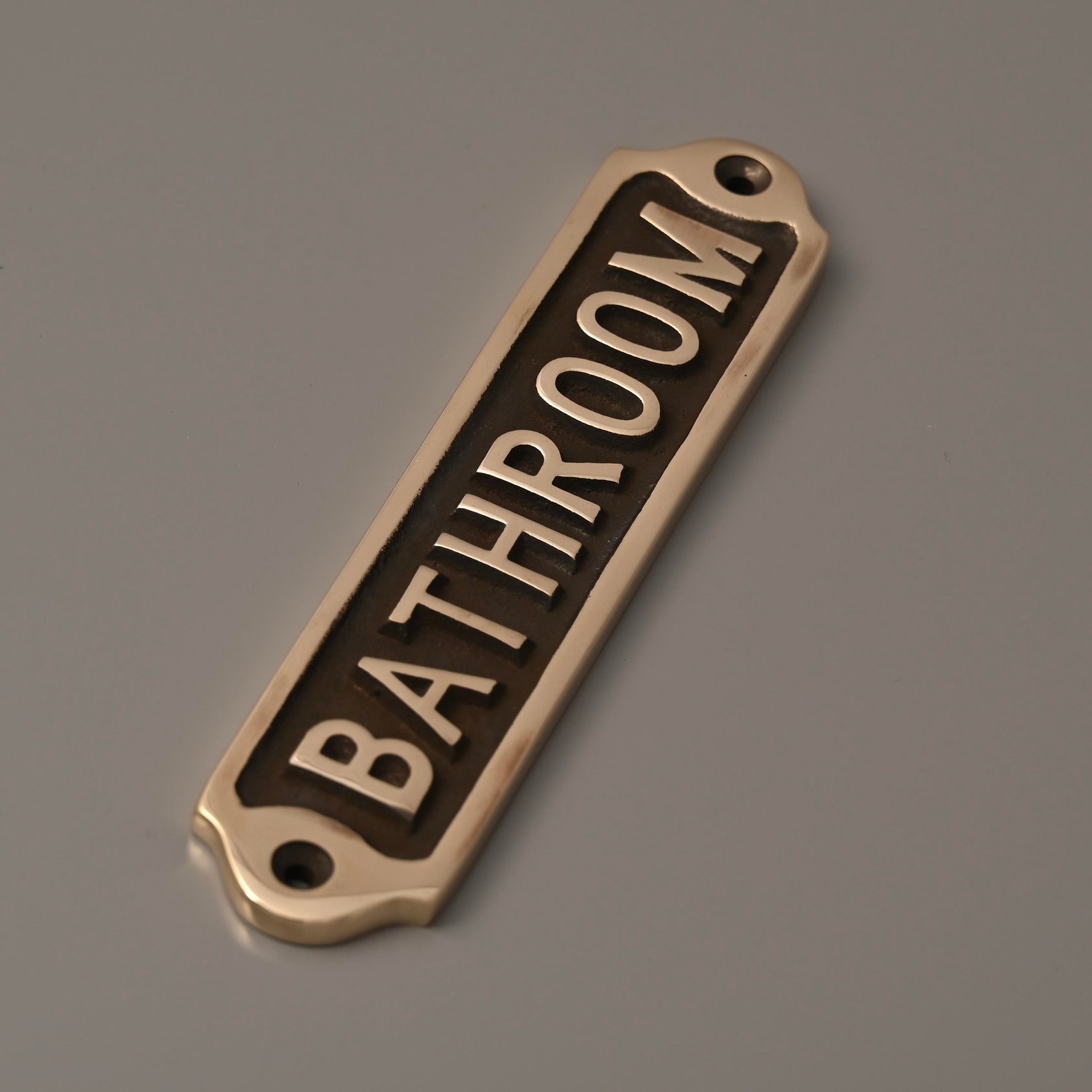 Solid Brass Door Signs Bathroom Pantry Laundry Toilet - Etsy
