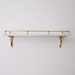Polished Brass Gallery Rail | Kitchen Fiddle Tipping Shelf Rail Solid ...