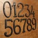 Cast Iron House Numbers 6 Inch Metal Home Address Numbers Antique ...