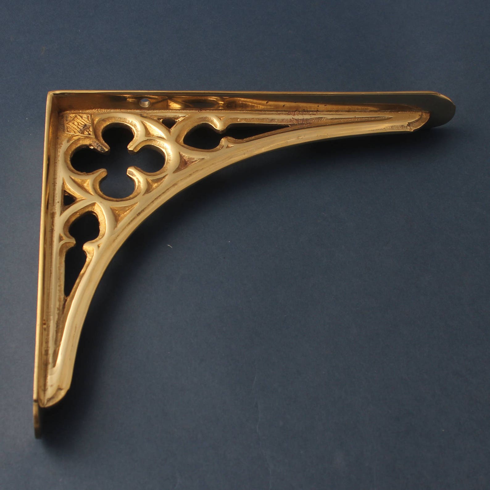 Brass 7 X 8 Gothic Shelf Bracket Antique Style Old Traditional Shelving ...