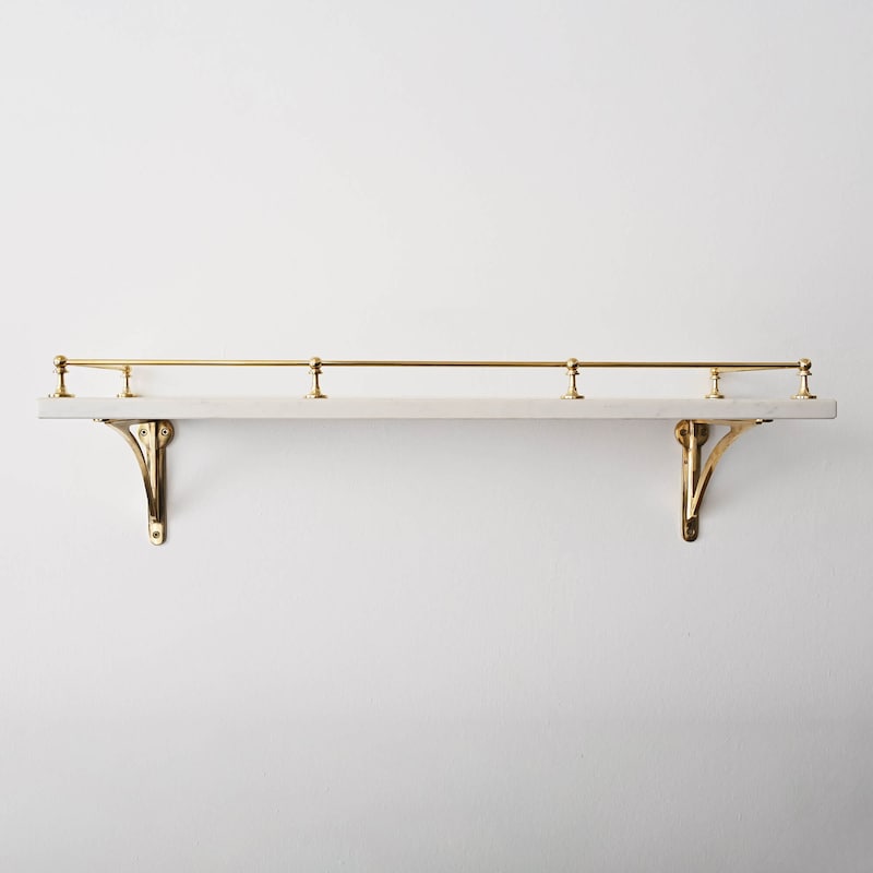Brass Gallery Shelf Rail - Etsy