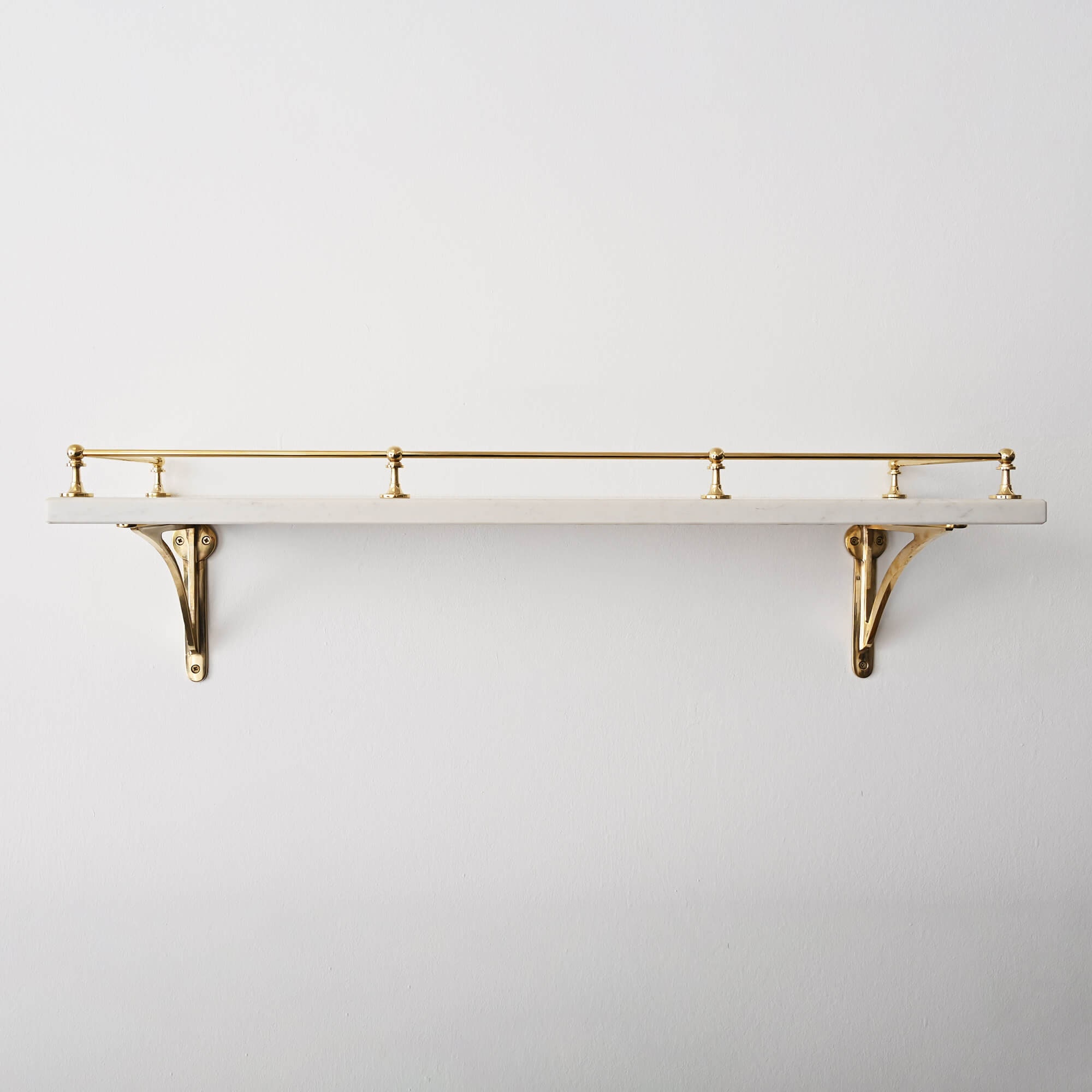 Victorian Polished Brass Gallery Rail | Kitchen Fiddle Tipping Shelf ...