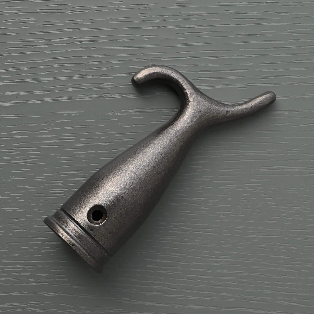 Cast Iron Pole Hook Sash Windows Loft Attic Blinds Boat Vintage Antique ...