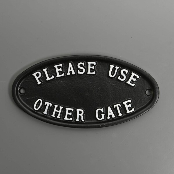Please Use Other Door Sign - Etsy