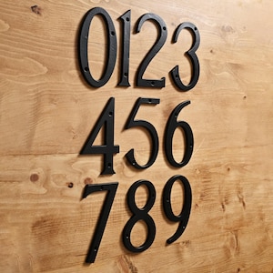 Cast Iron House Numbers 6 Inch Metal Home Address Numbers - Antique ...