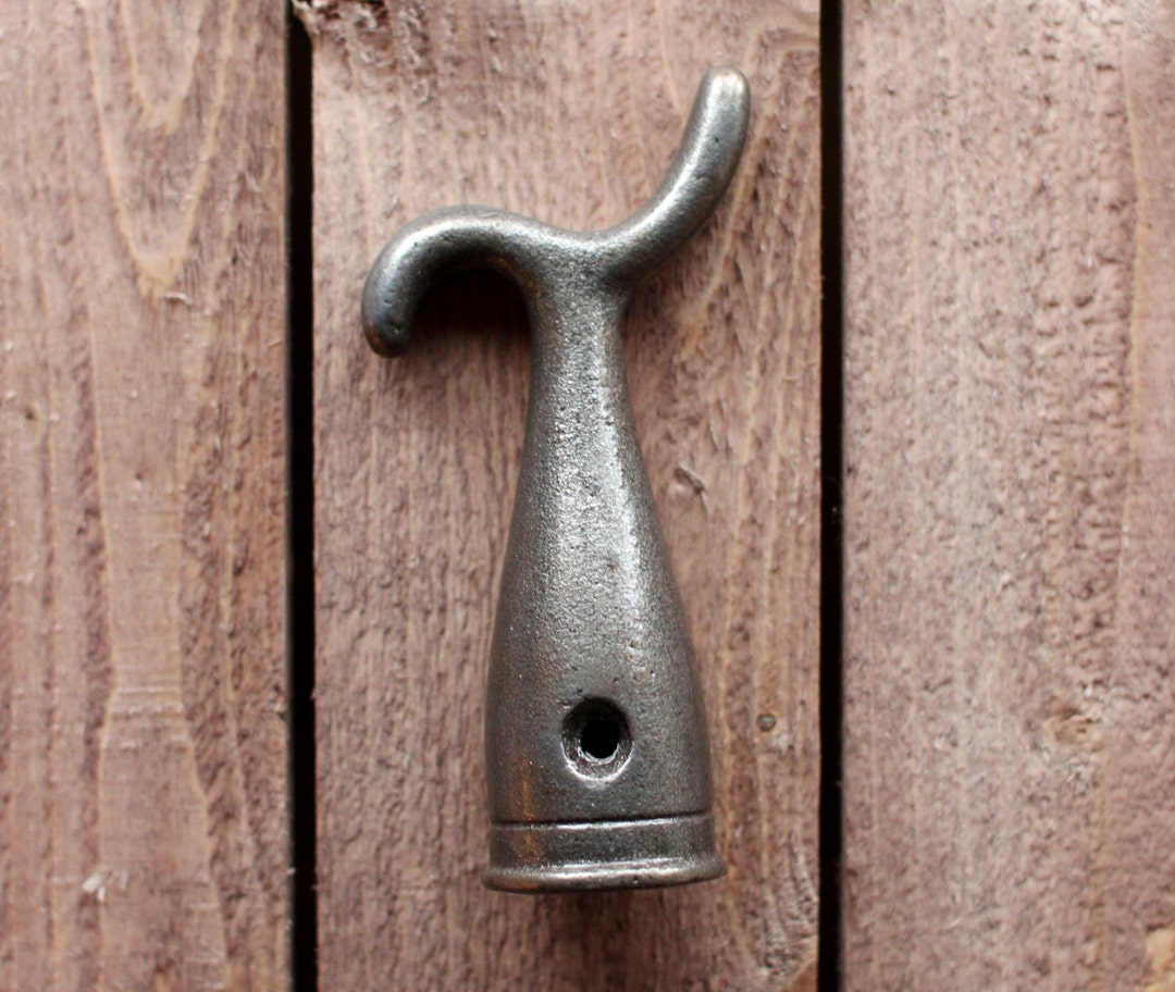 Cast Iron Pole Hook Sash Windows Loft Attic Blinds Boat Vintage Antique ...