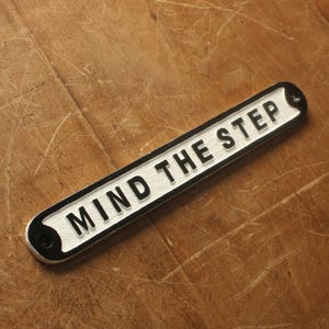 Vintage Mind The Step Sign Old Antique Style Front | Etsy