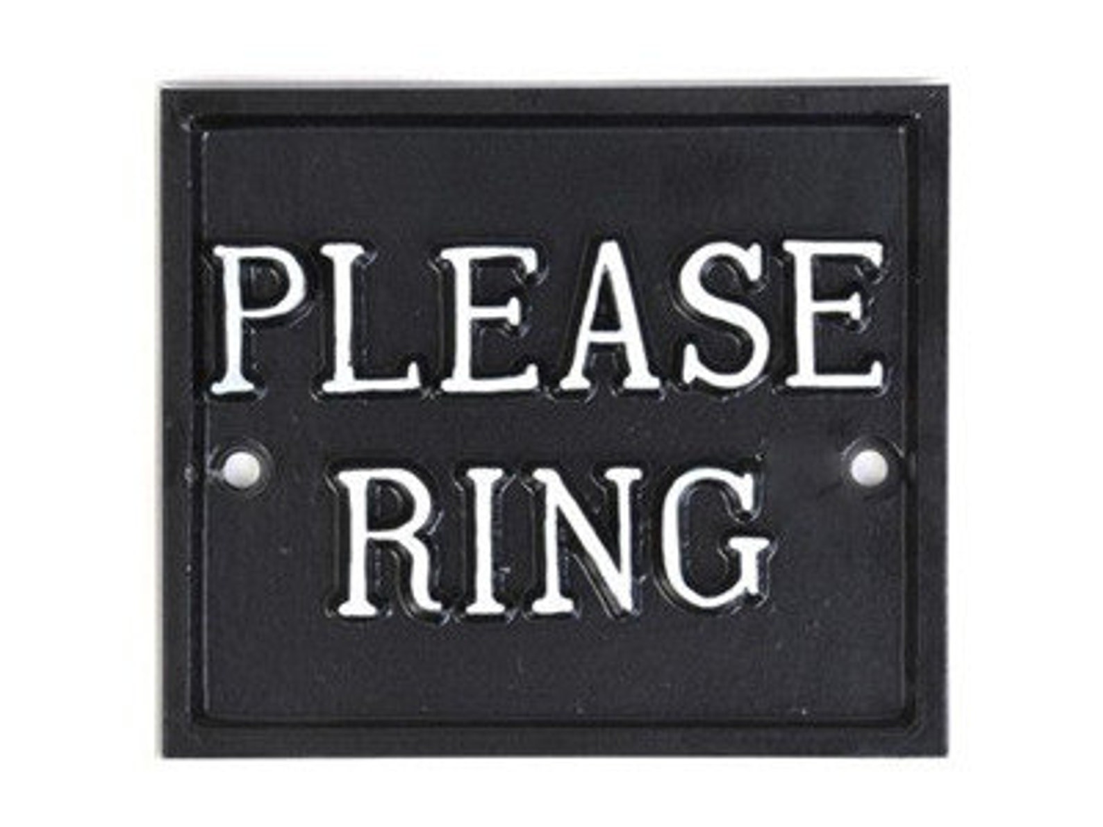 Vintage Please Ring Front Door Sign Old Traditional - Etsy