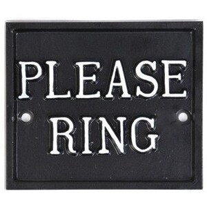Vintage Please Ring Front Door Sign - Old Traditional Victorian Antique ...