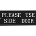 Please Use the Side Door Sign Cast Metal Vintage Antique Style Front ...