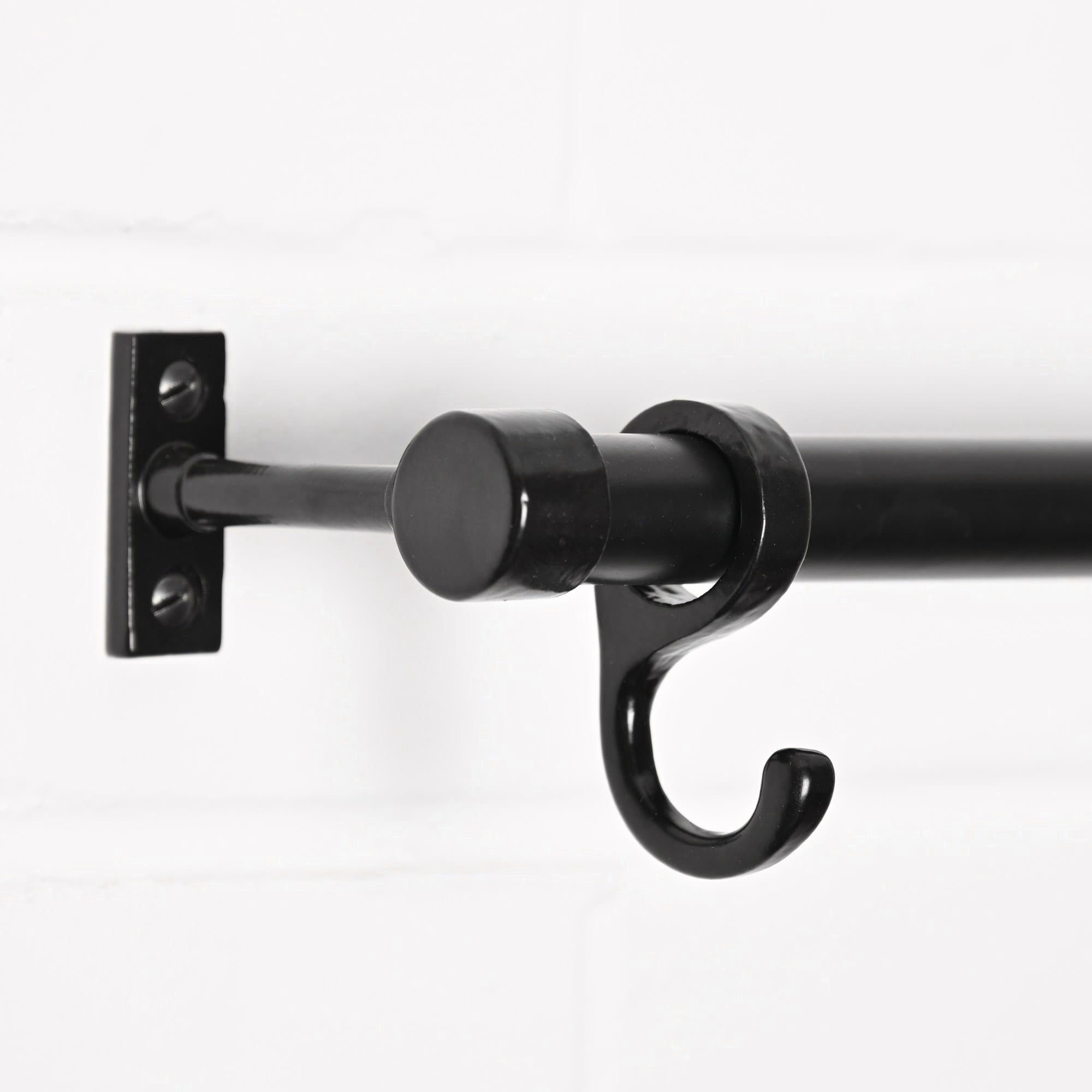 Black Iron Hook Rail Minimal Kitchen Utensil Pot Pan Hanging - Etsy UK